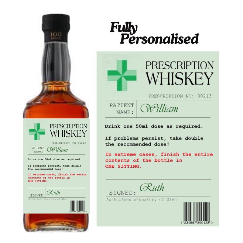 Whiskey Bottle Label - Etsy