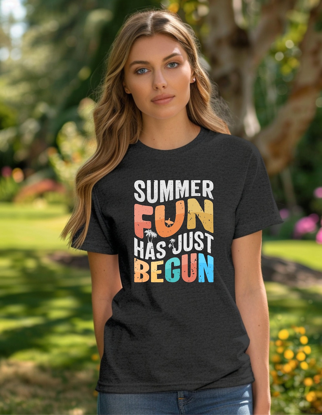 Summer Fun Has Just Begun T-shirt, Graphic T Shirt, Unisex Tee, Retro ...