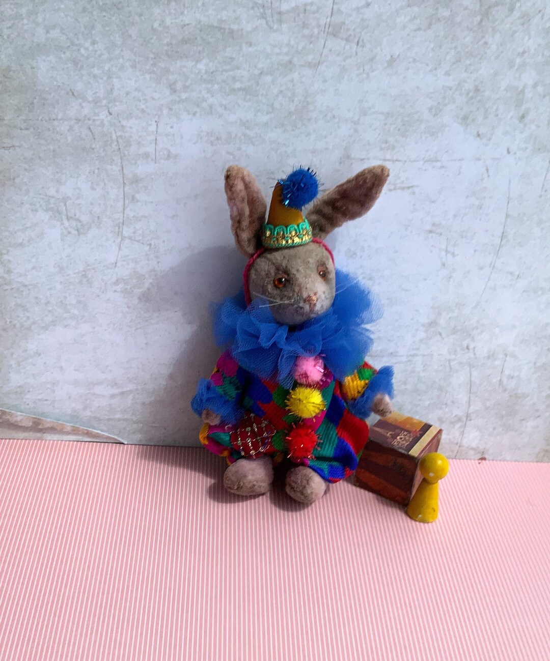 Little Rabbit Mini Toy Collection Vintage Circus in Wooden Box Pocket ...