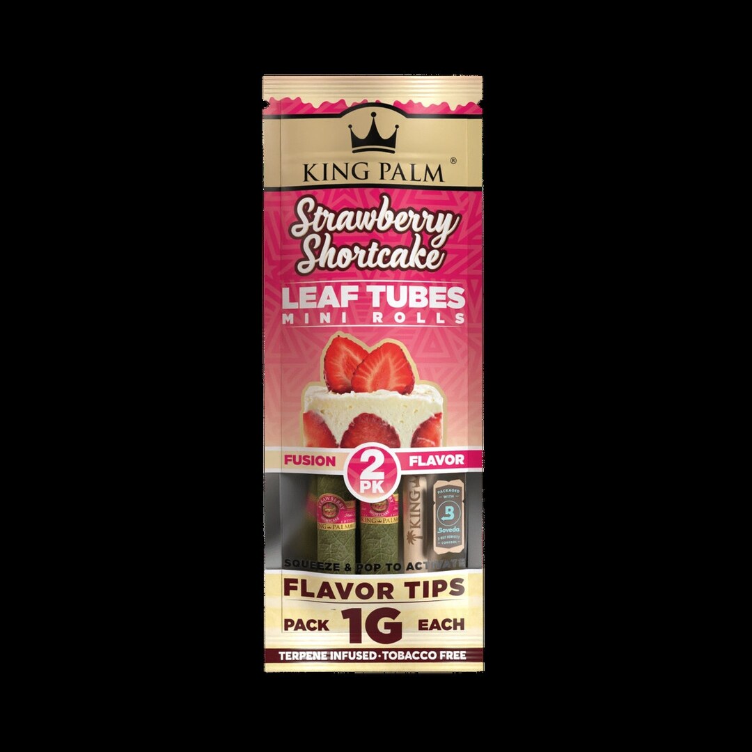 King Palm 2 Strawberry Shortcake Mini Rolls Cordial Leaf Squeeze and ...