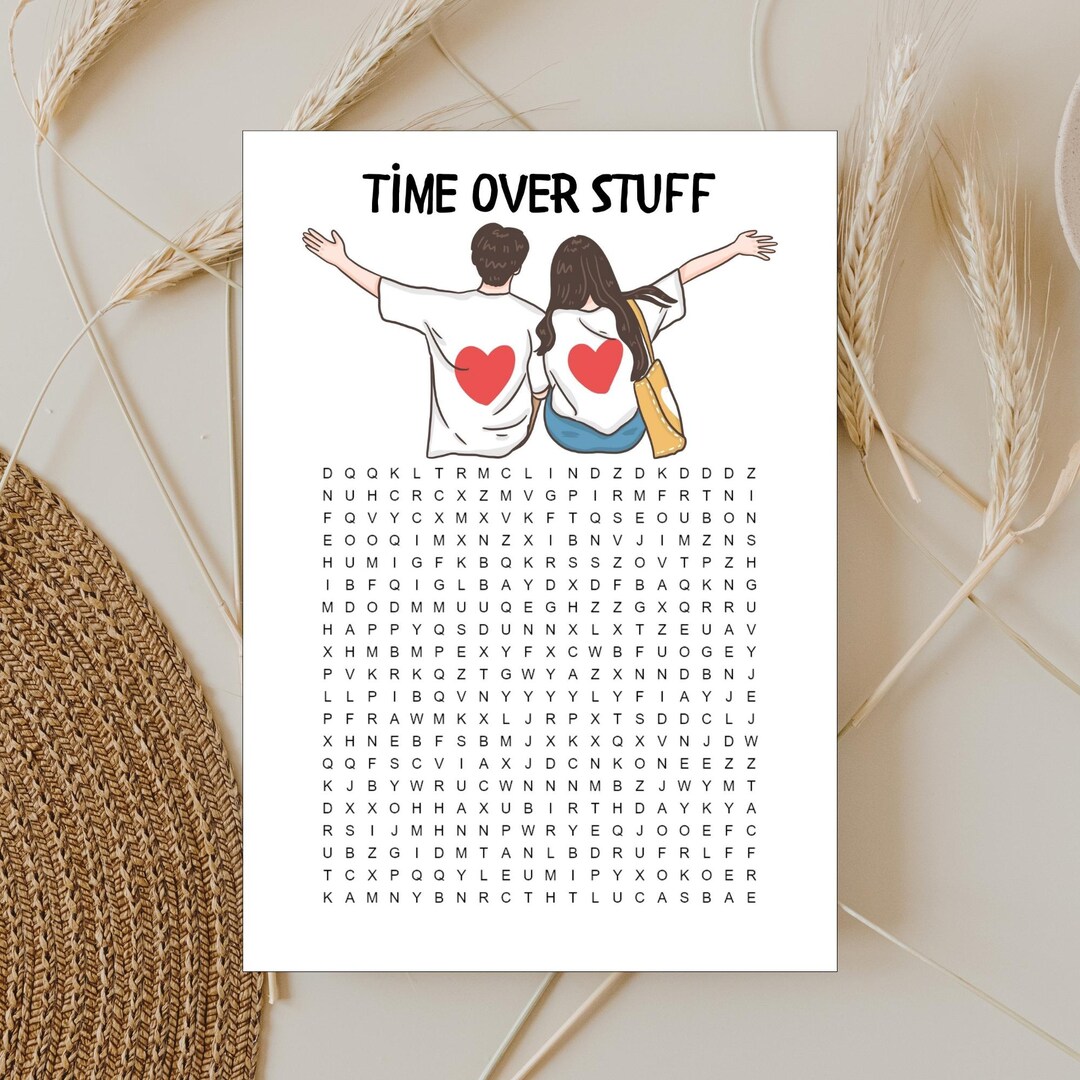 Personalized Word Search Puzzle | Custom Birthday Gift for Bestie's ...
