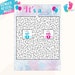 Printable Boy or Girl Gender Reveal Maze Game Baby Shower Party Gender ...