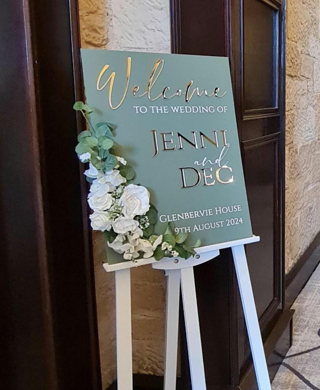 Luxury Acrylic Wedding Welcome Sign: 3D Lettering - Etsy