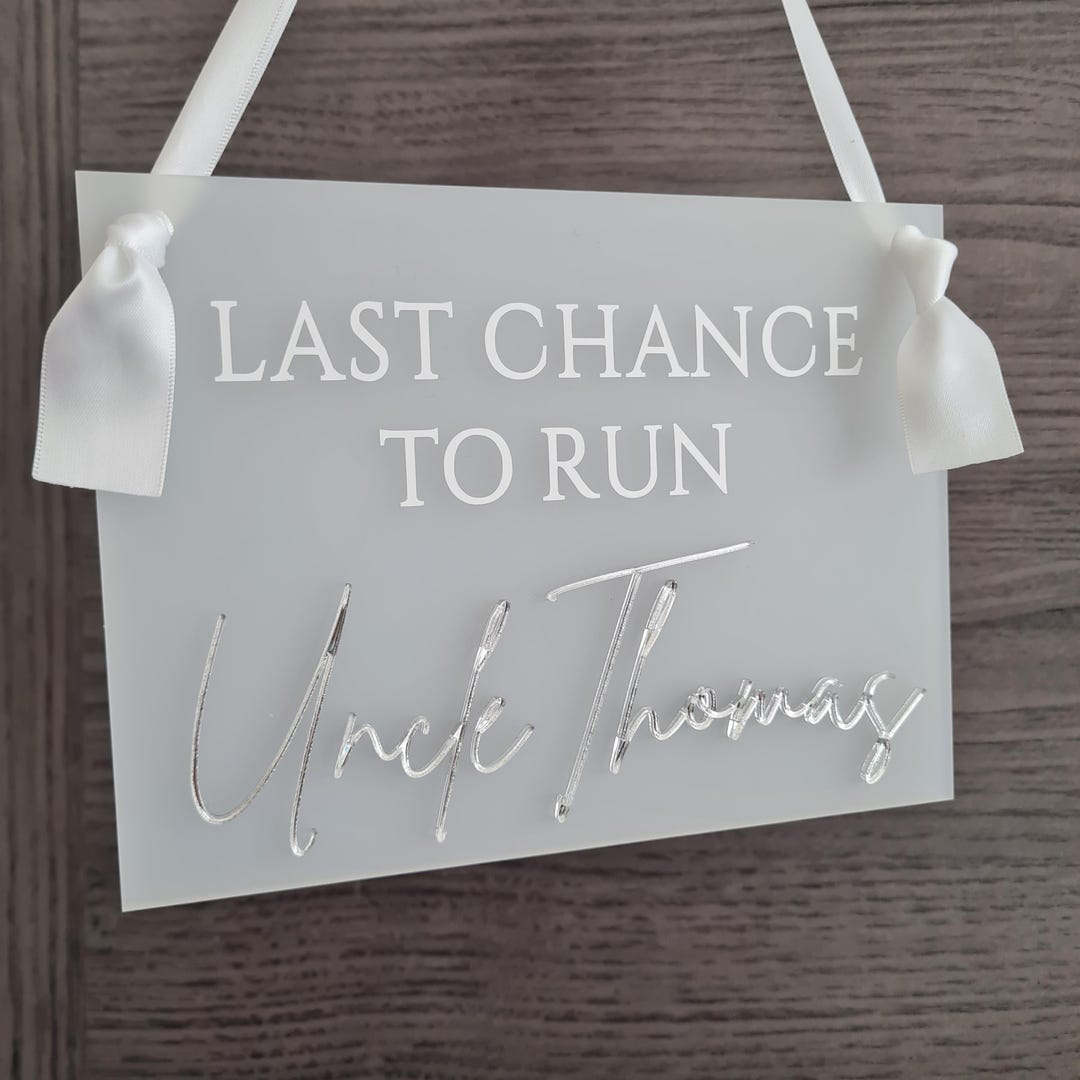 Personalized Acrylic Wedding Sign: Flower Girl/page Boy Photo Prop - Etsy