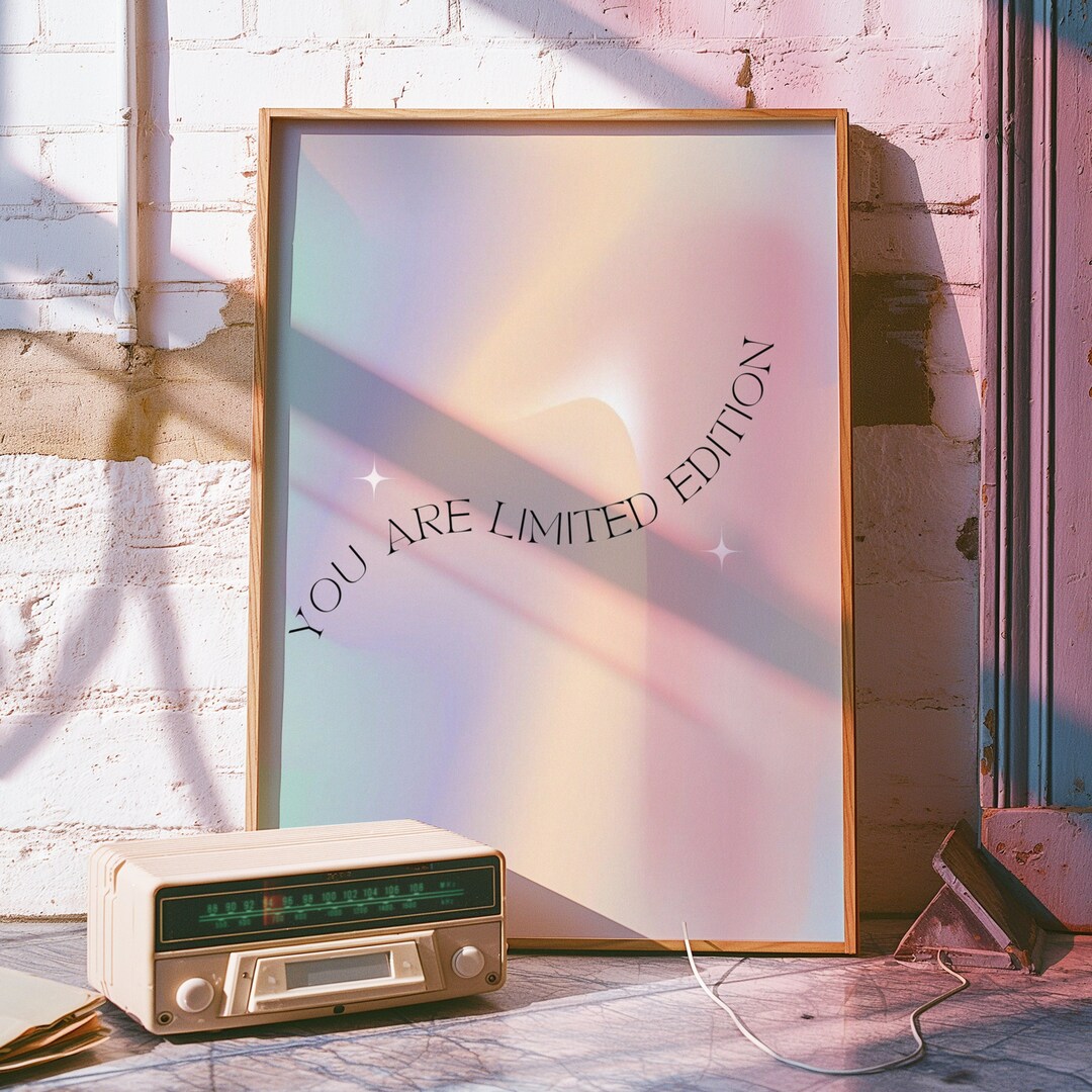 You Are Limited Edition Poster, Motivational Wall Art, Inspirational ...