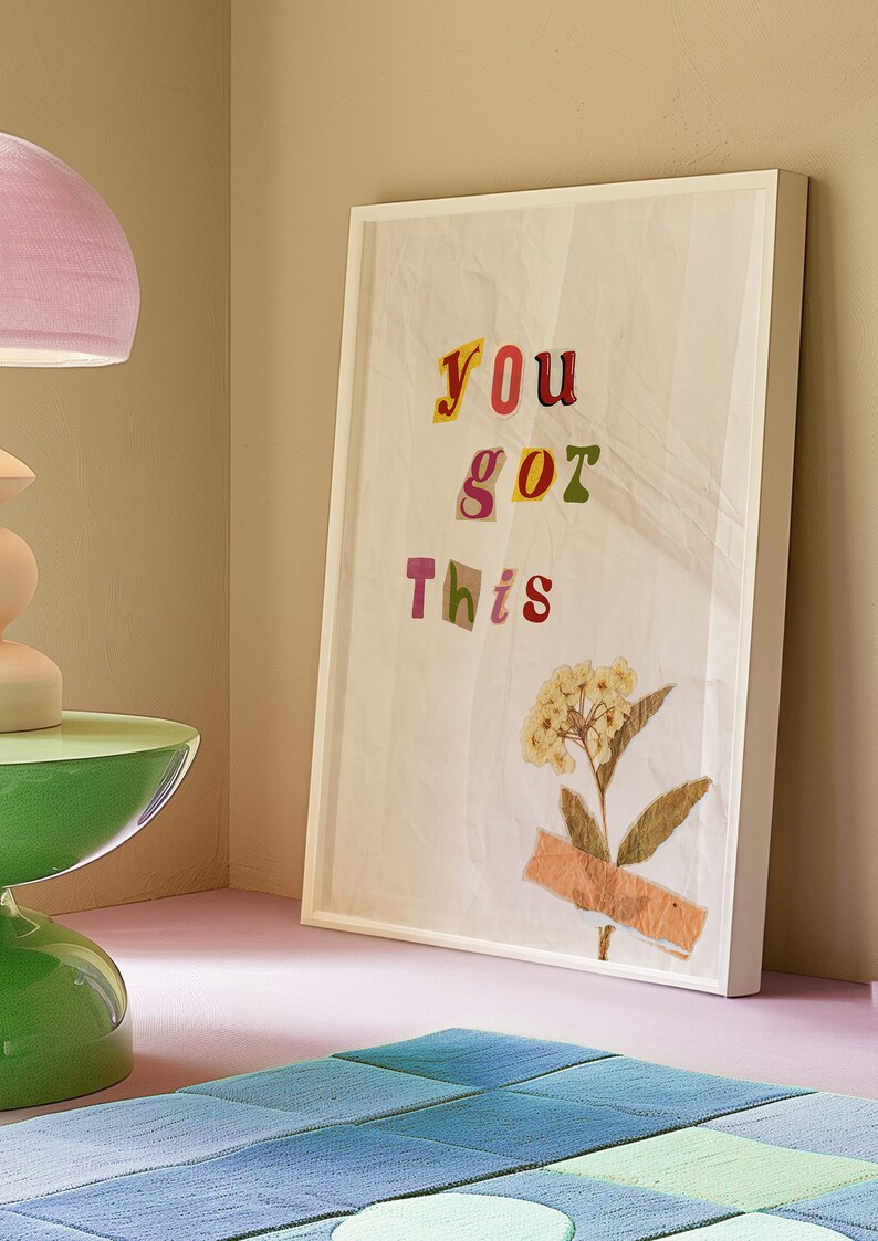 You Got This Motivational Poster, Inspirational Wall Art, Positive ...