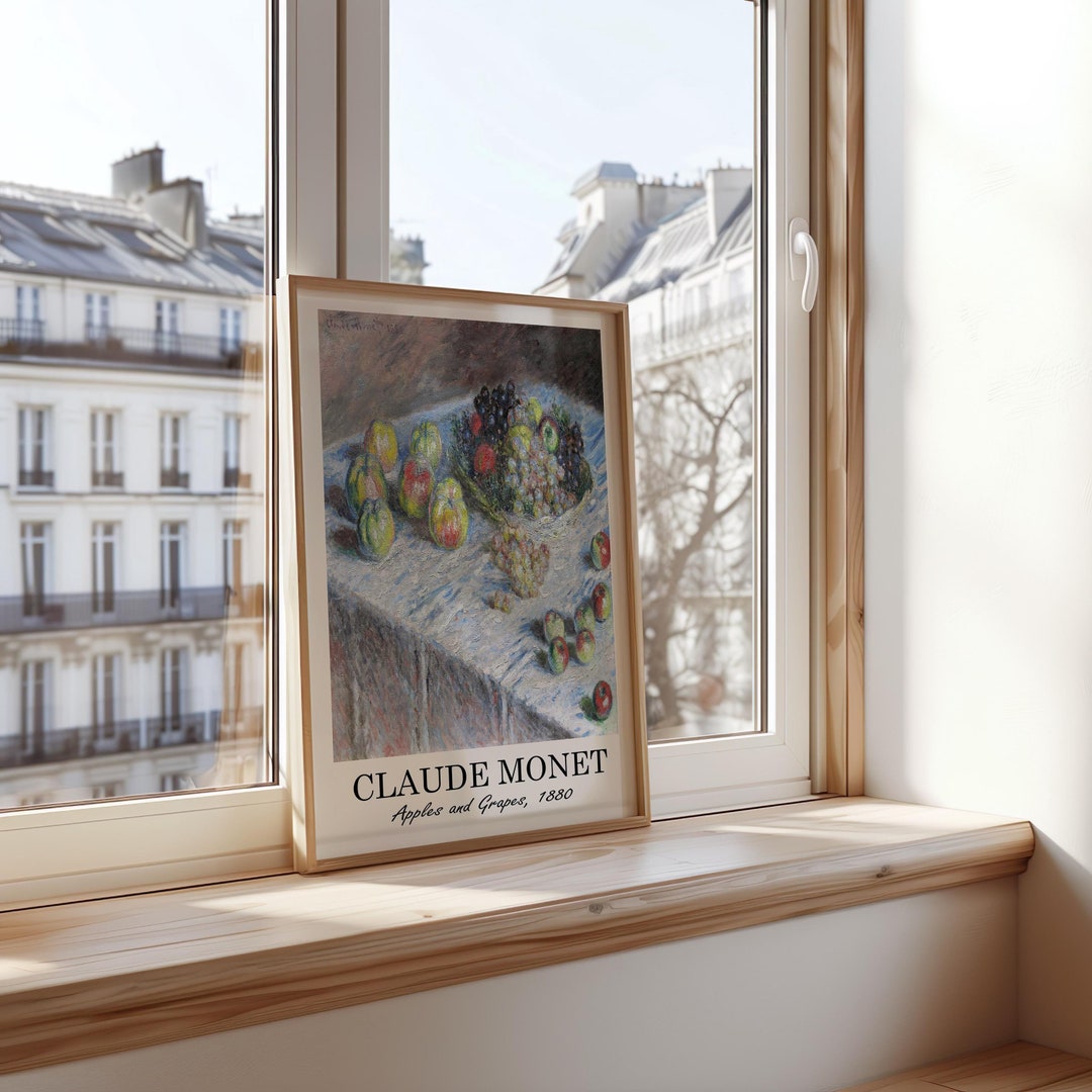 Claude Monet Apples and Grapes Poster, 1880 Still Life Print ...