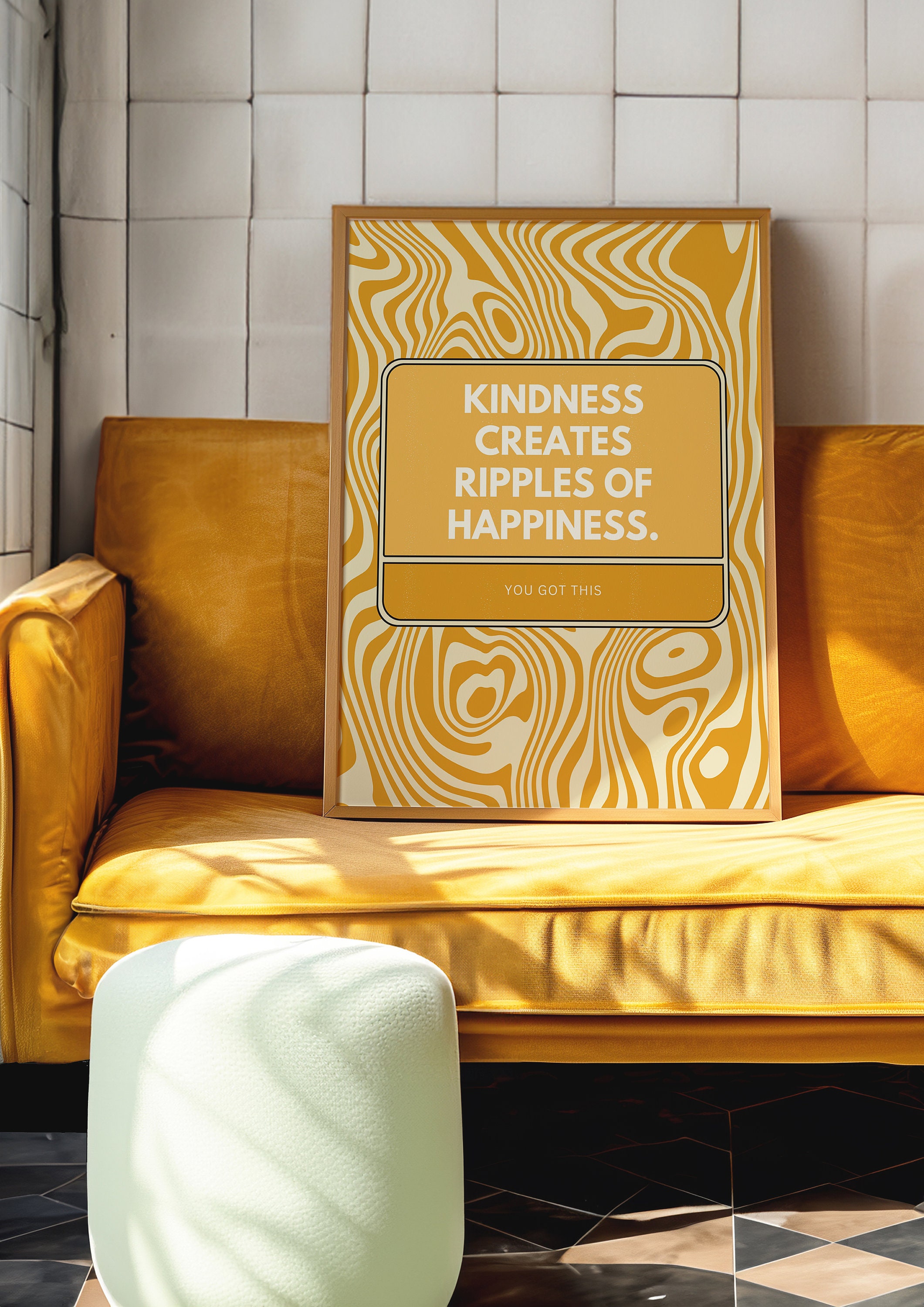 Retro Positive Poster, Inspirational Wall Art, Vintage Motivational ...