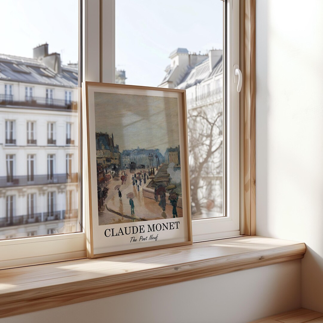 Claude Monet Pont Neuf Print, Impressionist Paris Wall Art, Monet ...
