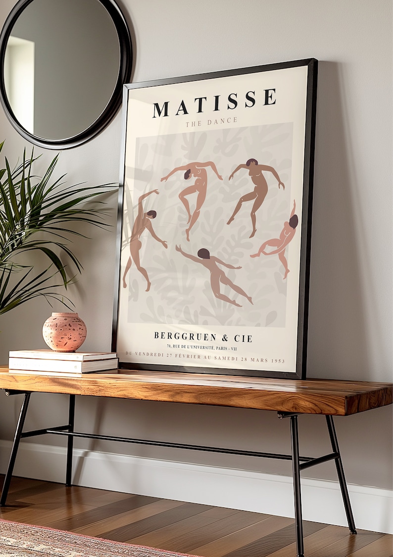 Henri Matisse the Dance Poster, Minimalist Art Print, Berggruen & Cie ...