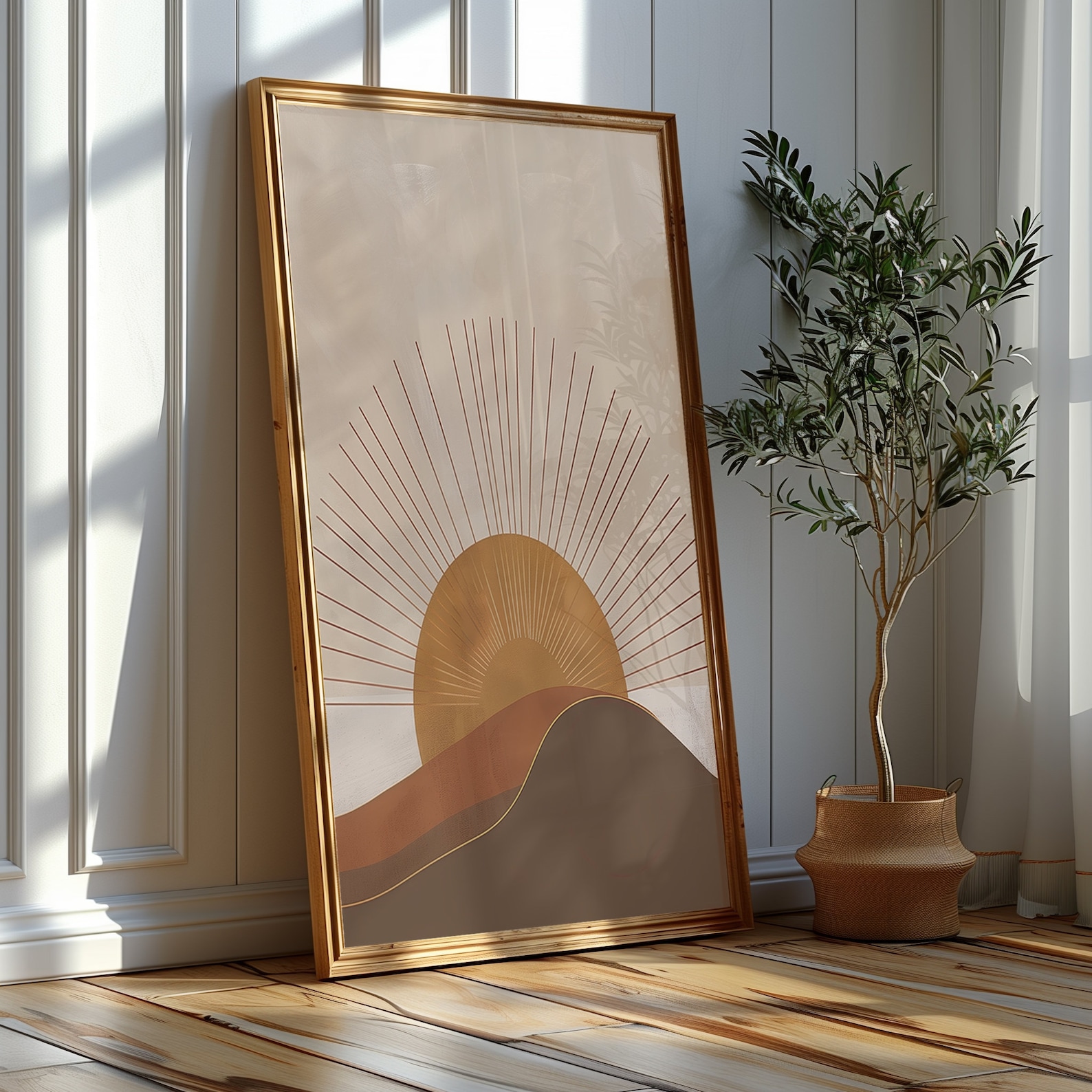 Boho Poster, Golden Hour, Radiant Dawn Art Series - Set of Three ...