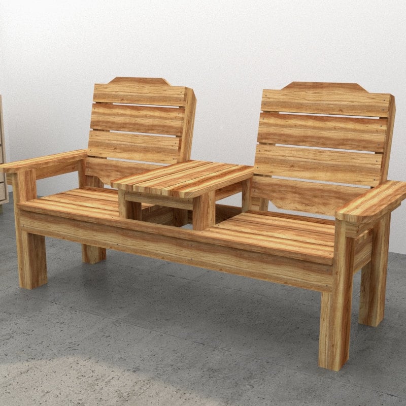 Double Bench - Etsy
