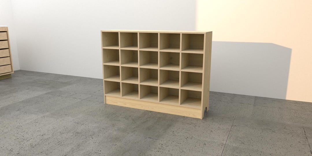 Locker Plan, 20 Boxes, Plus Dxf File for Cnc Cutting, DIY Plans ...