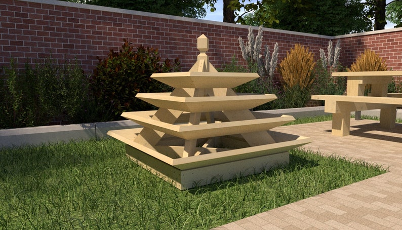 Pyramid Planter, DIY Plans, Imperial and Metric Dimensions, A3 PDF ...