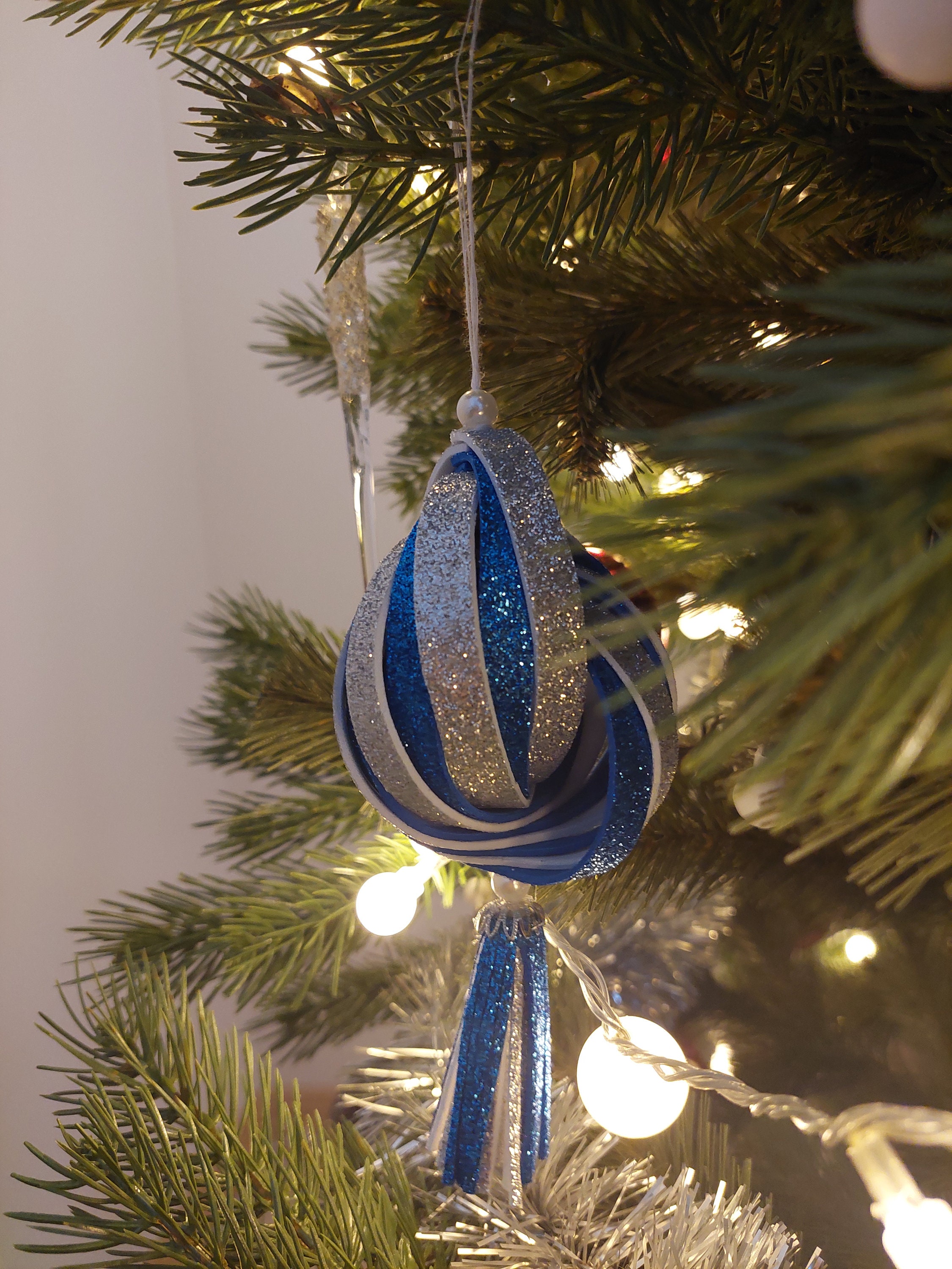 Set of Different Colour Christmas Spinner Decorations From Foamiran ...