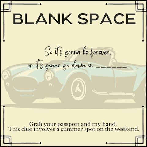 13 Taylor Swift Scavenger Hunt Clues - Etsy