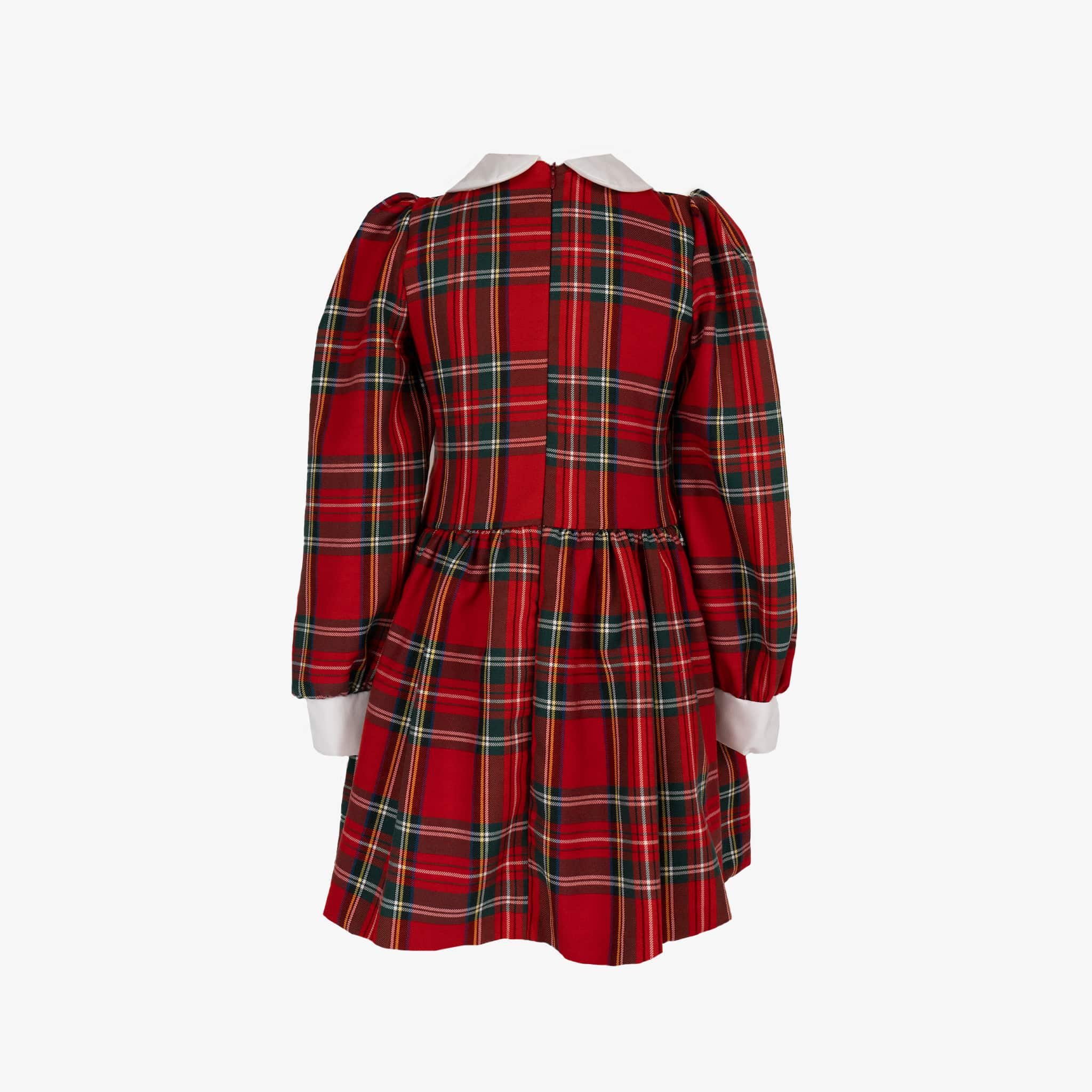 Girls' Tartan Dress With Peter Pan Collar-girls Dress - Etsy
