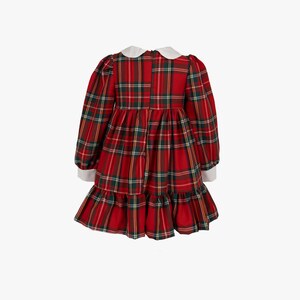Girls' Tartan Dress With Peter Pan Collar-girls Dress - Etsy