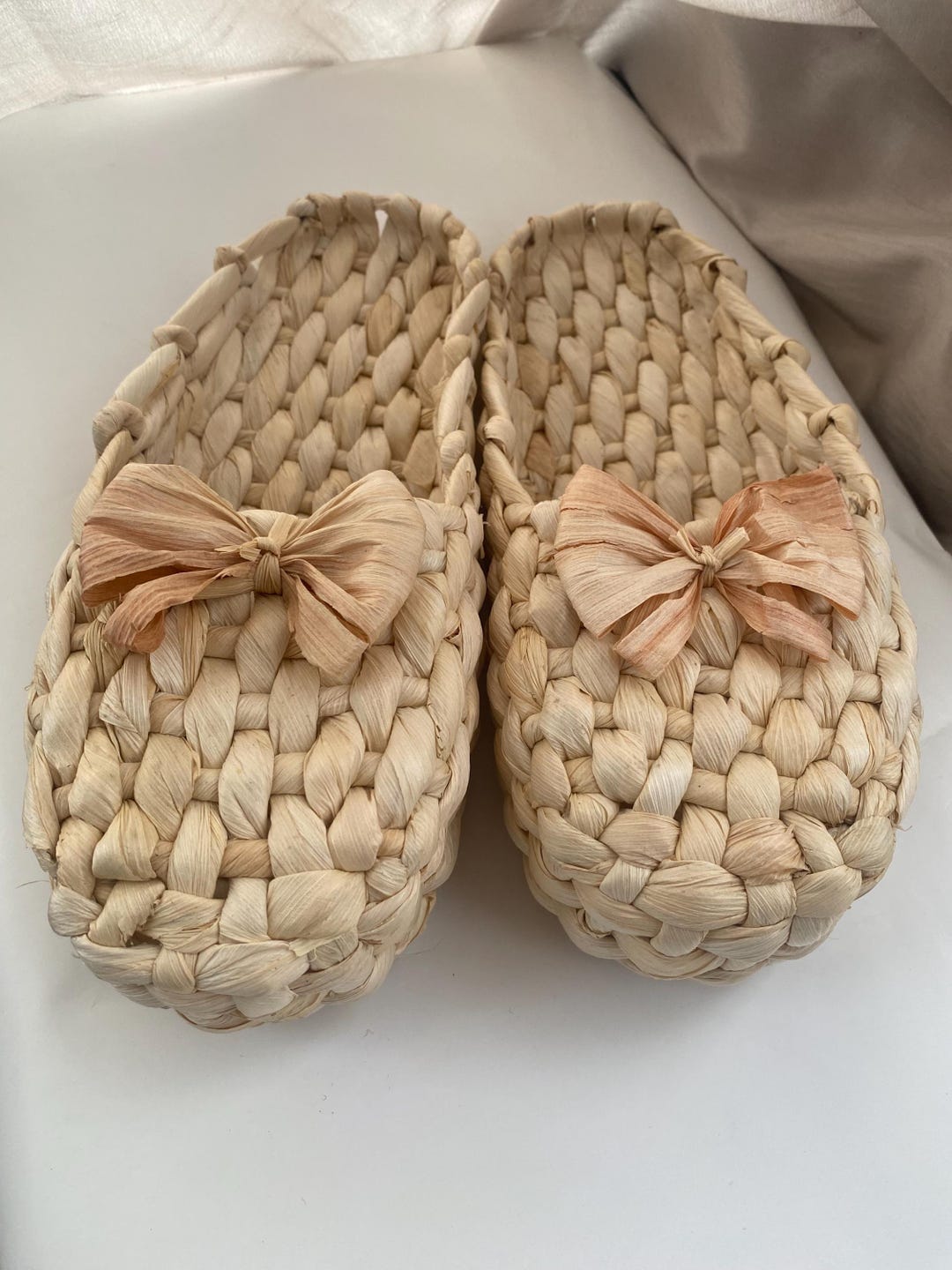 Vzuttya for Sauna With Natural Straw - Straw Wicker Bast Shoes. - Etsy