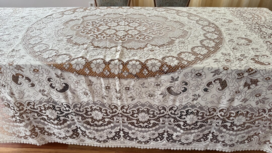 Vintage UNUSED Quaker Lace Bridal Fabric, Victorian Boho Wedding Lace ...