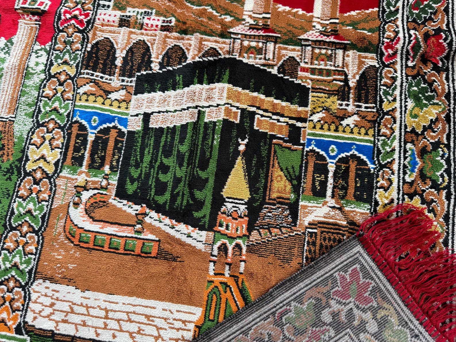 UNUSED Vintage Islamic Tapestry Wall Hanging, Muslim Home Decor, Mecca ...