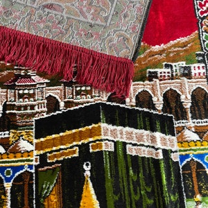 UNUSED Vintage Islamic Tapestry Wall Hanging, Muslim Home Decor, Mecca ...