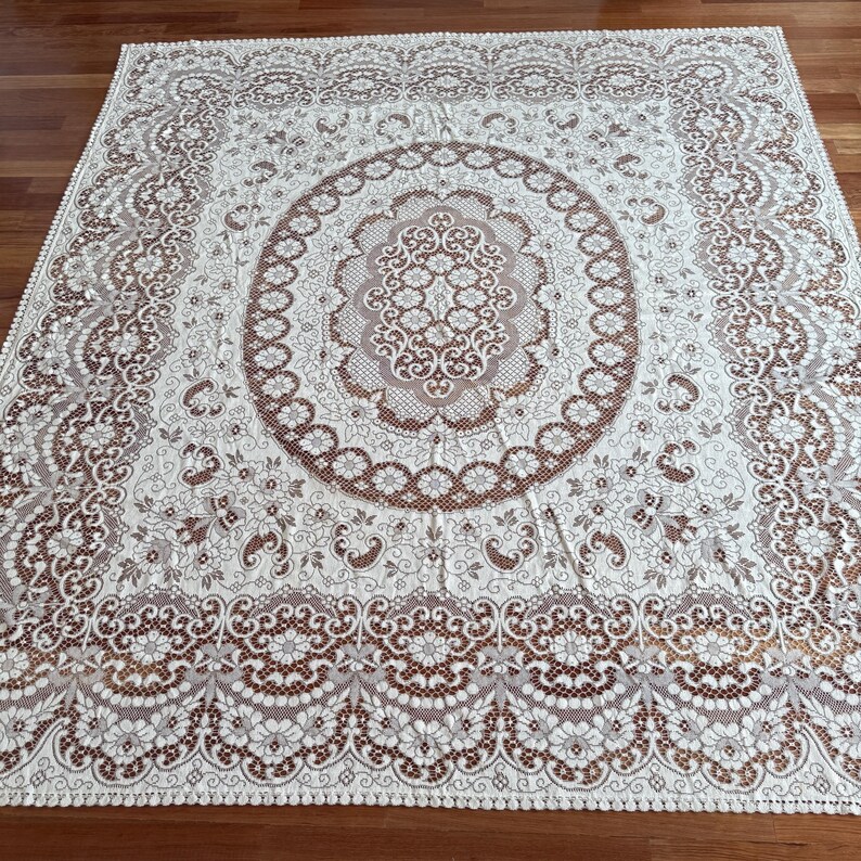 Vintage UNUSED Quaker Lace Bridal Fabric, Victorian Boho Wedding Lace ...