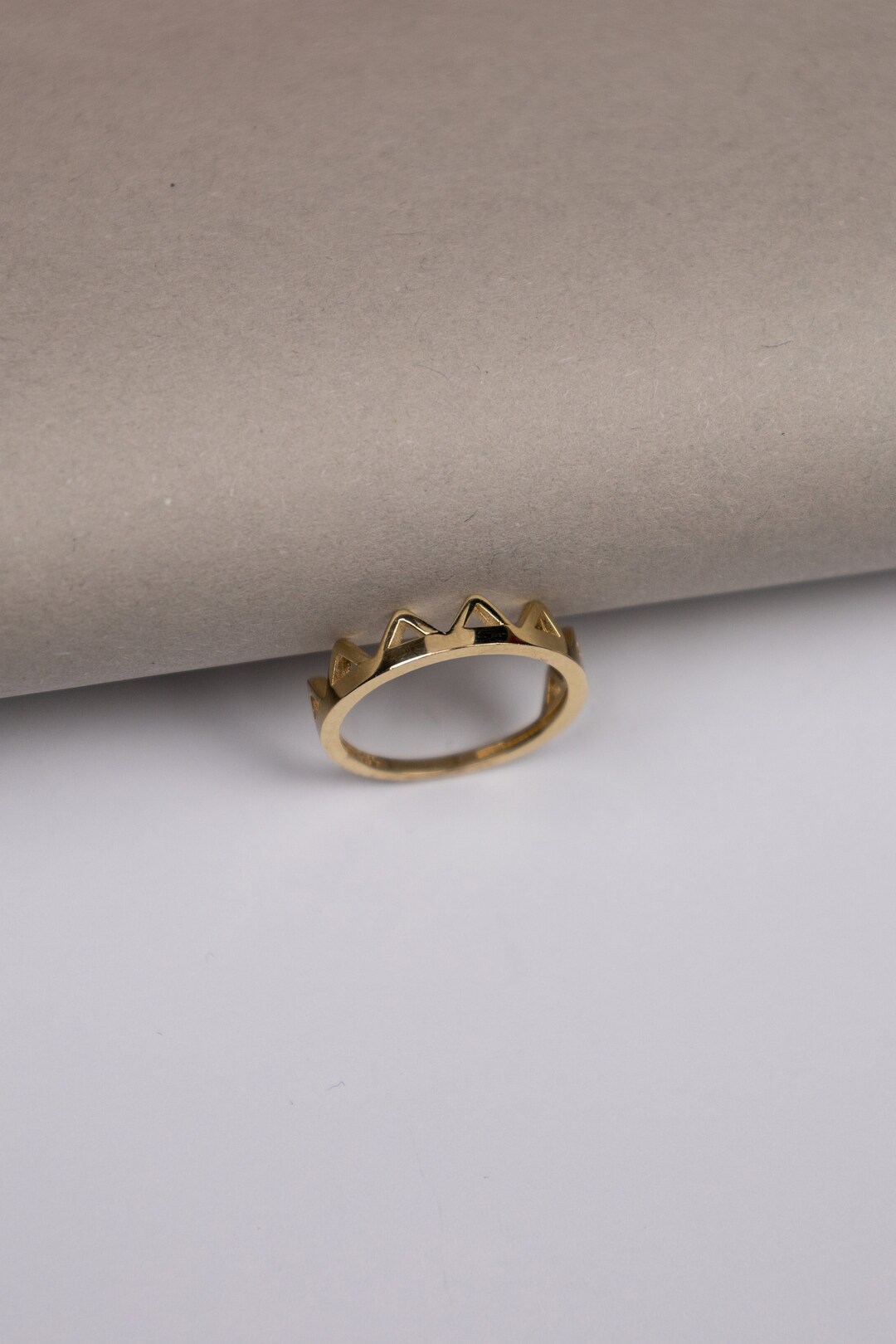 14k Gold Crown Ring, Gold King Crown Ring, 14k Princess Crown Ring, Gold 14k Crown Ring, Real ...