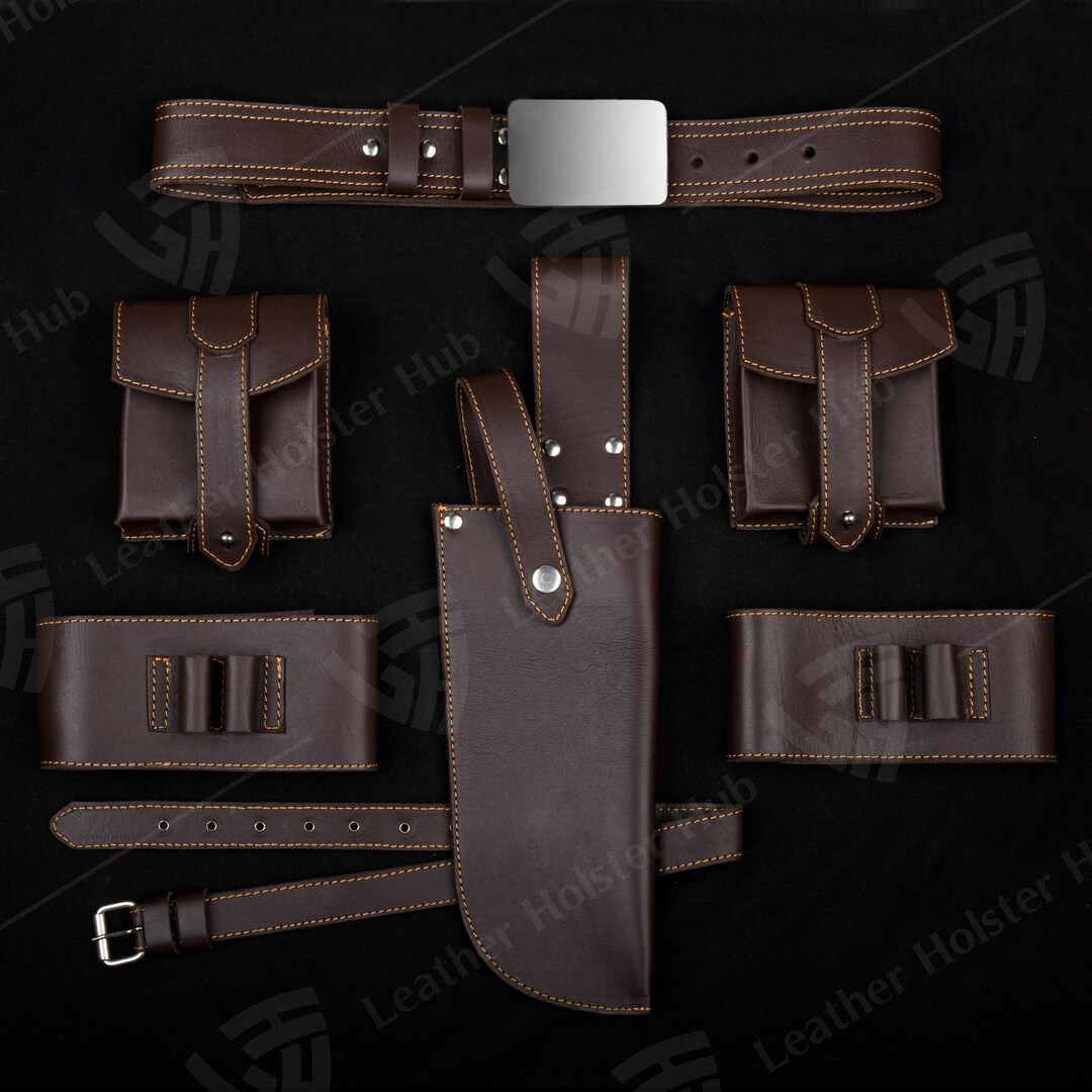 Death Watch Mandalorian Armor Cosplay Costume Belt With Waist 2 Pouch ...