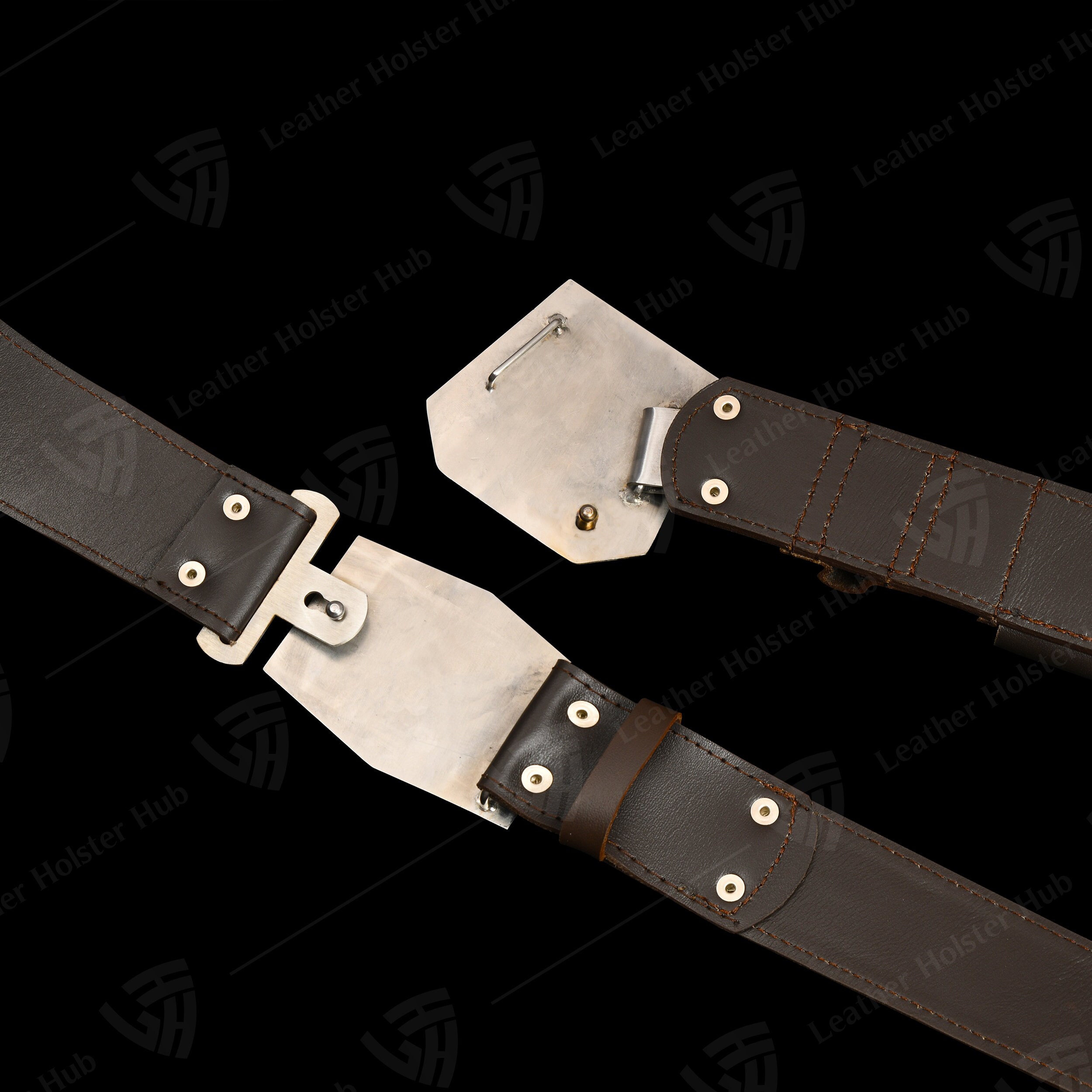 Han Solo Leather Gun Holster Belt Leather Belt With Holster Leather ...