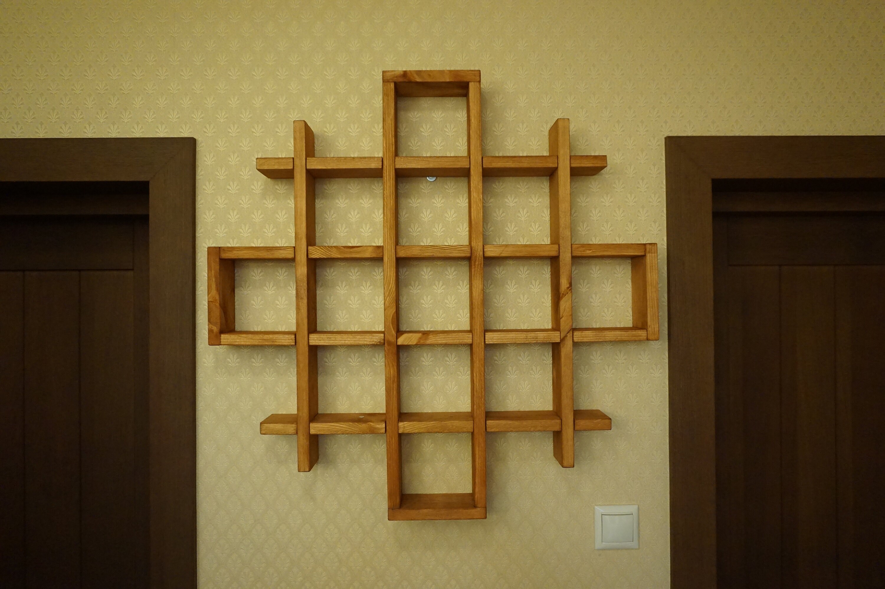 Cup Holder, Handmade Solid Wood Cup Shelf Coffee Tea Mug Shelf, Wall ...