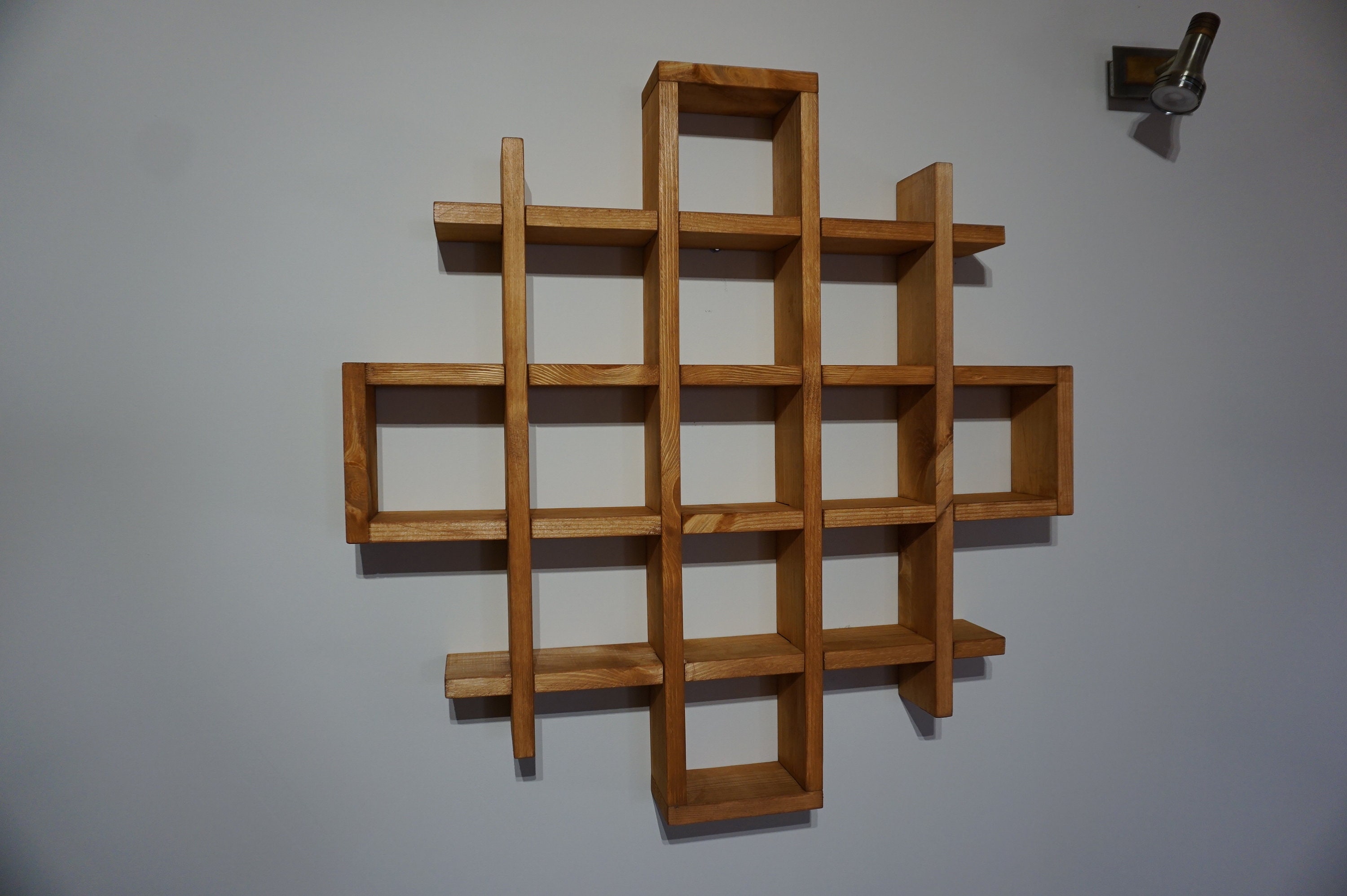 Cup Holder, Handmade Solid Wood Cup Shelf Coffee Tea Mug Shelf, Wall ...