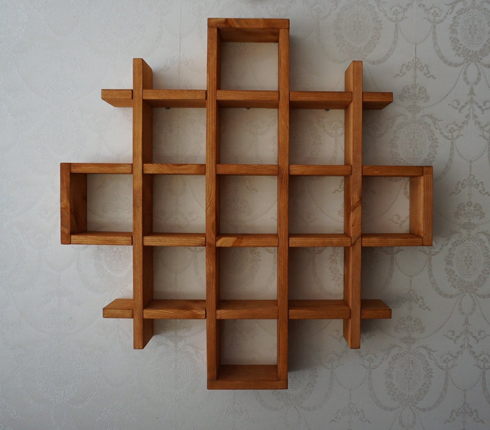 Cup Holder, Handmade Solid Wood Cup Shelf Coffee Tea Mug Shelf, Wall ...