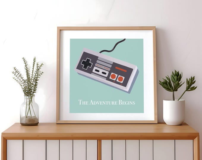 Retro Video Game Art, PRINTABLE ART, Gaming Print, Retro Game ...
