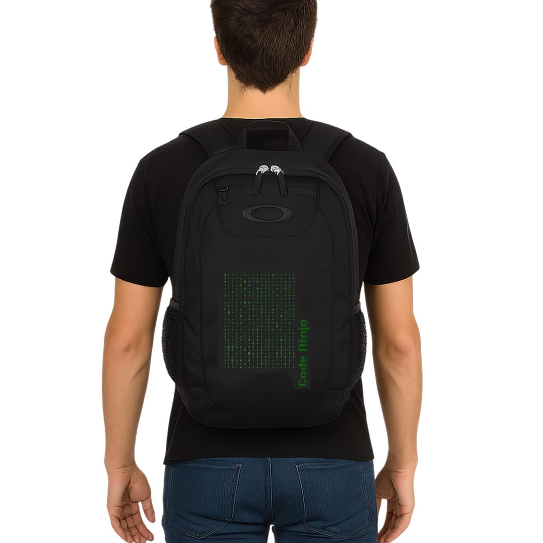 Enduro Backpack, 20L - Code Ninja Black Backpack, Tech Enthusiast Gift ...