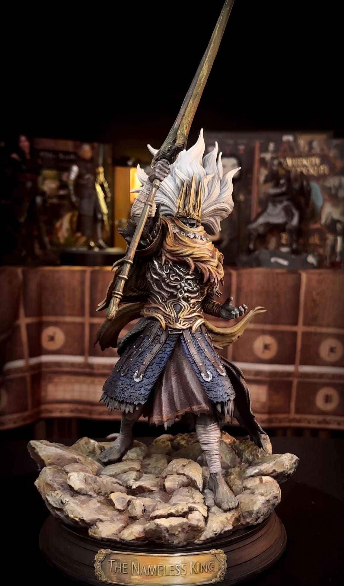 Nameless King Statue – Dark Souls III, Hand-painted 3D Print - Etsy