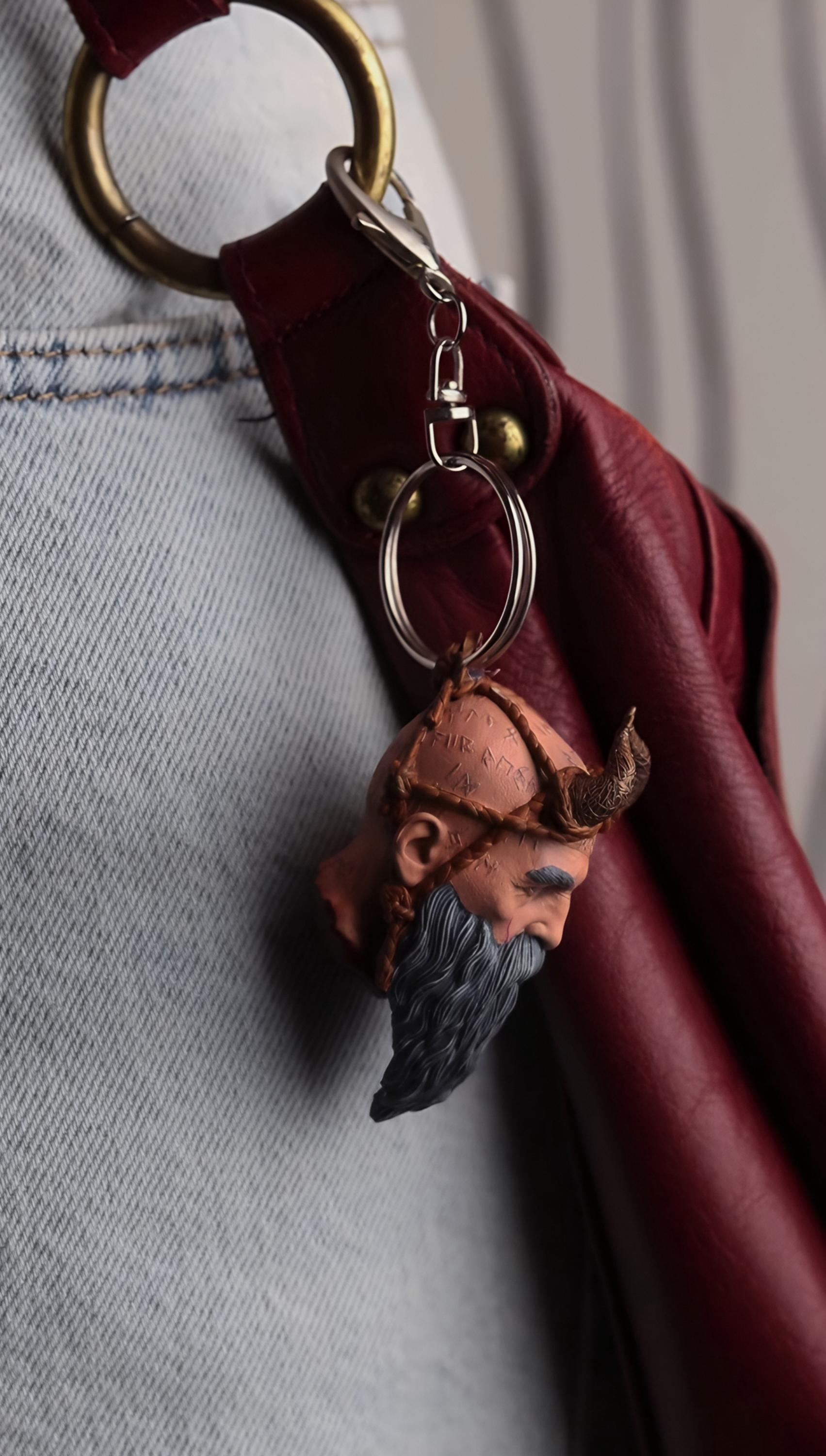 God of War Mimir Keychain: 3D Printed Norse Mythology Collectible - Etsy