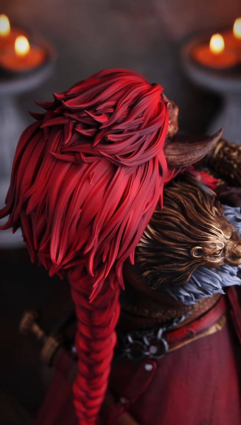Hand Painted General Radahn Statue: Elden Ring Collectible Resin Figure ...