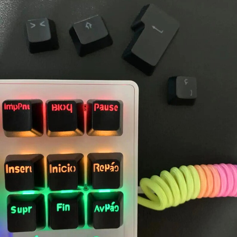 Spanish Keycaps With ISO Keycap 104 for Mechanical Keyboard - Etsy