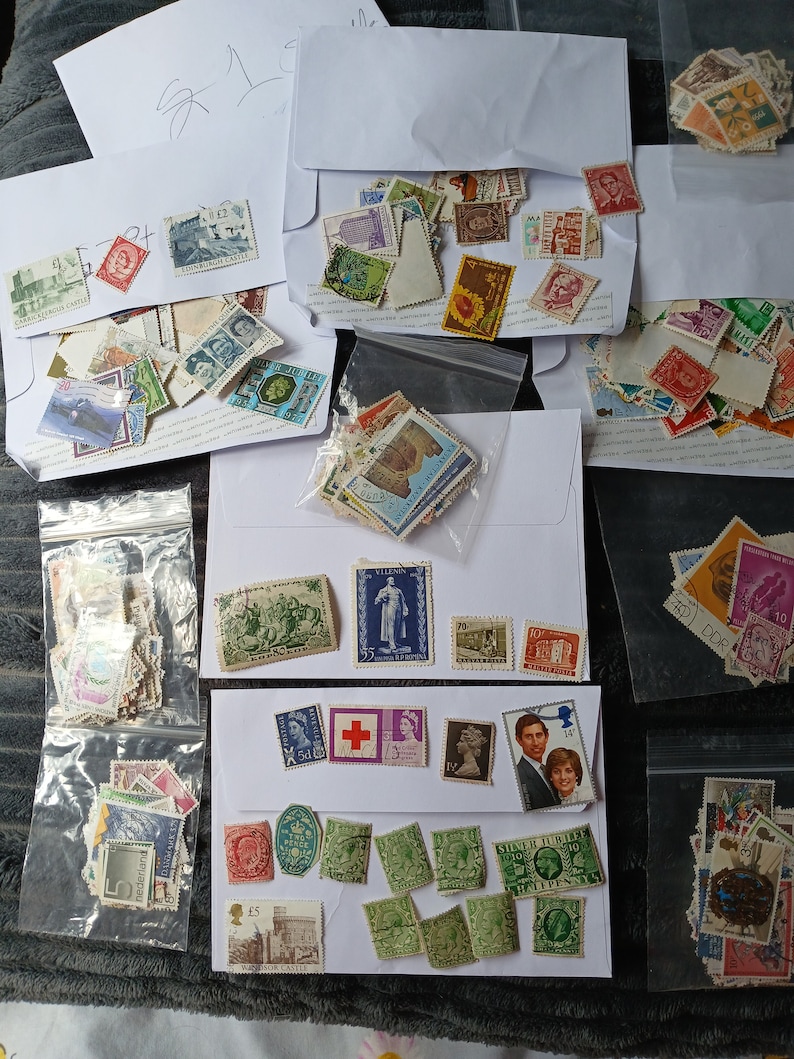 Stamps Rare Stamps Whole Collection of 100s Job Lot Bundle Stamps ...