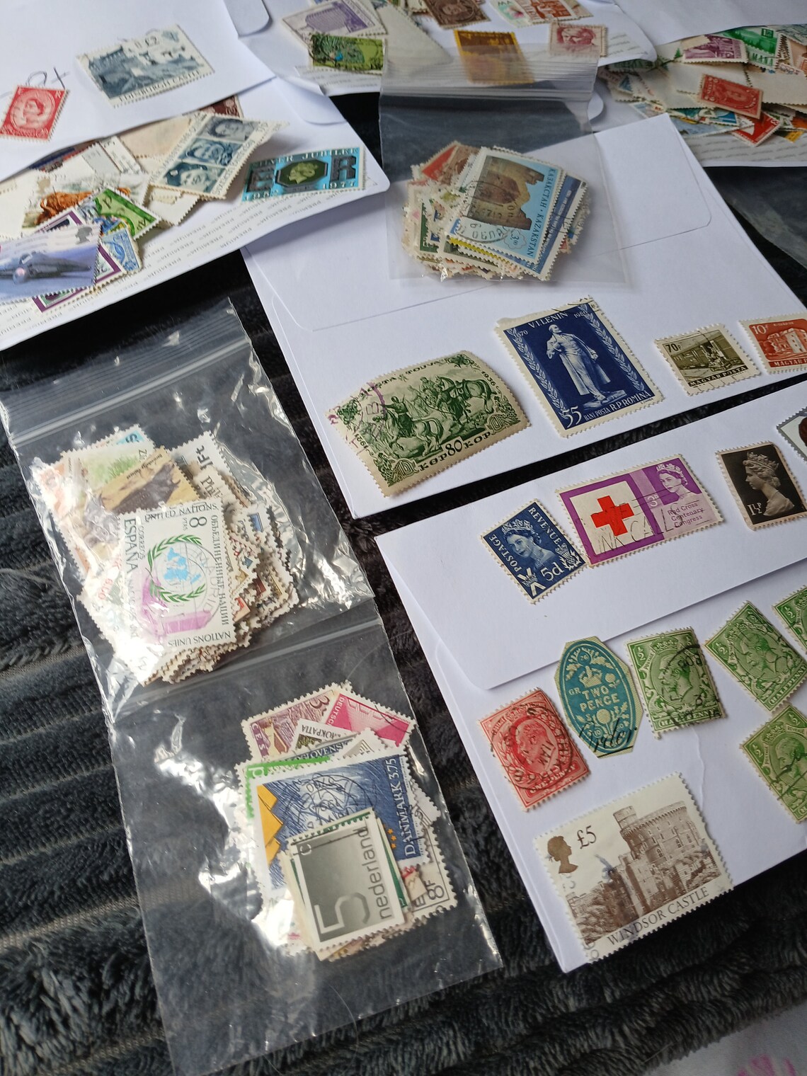 Stamps Rare Stamps Whole Collection of 100s Job Lot Bundle Stamps ...