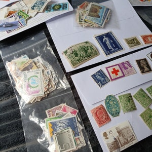 Stamps Rare Stamps Whole Collection of 100s Job Lot Bundle Stamps ...