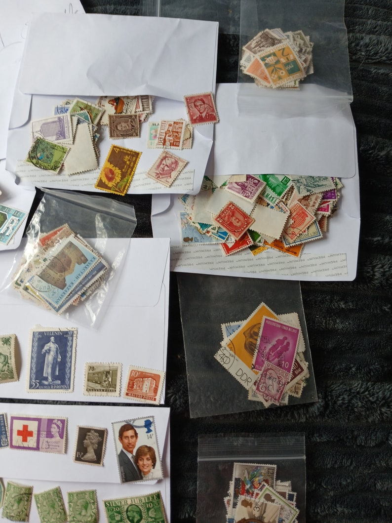 Stamps Rare Stamps Whole Collection of 100s Job Lot Bundle Stamps ...