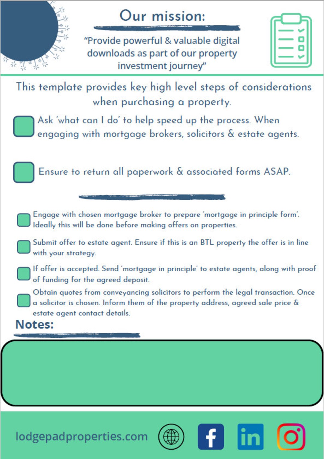 Conveyancing Checklist for Buying Property Template - Digital ...