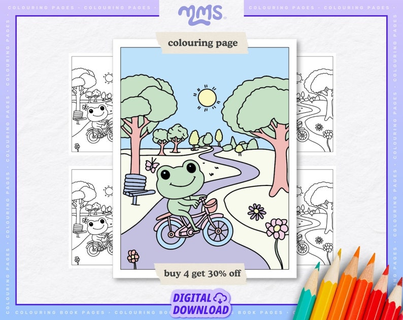 Adult Coloring Pages, Cute Colouring Page, Coloring Bundles, Printable ...