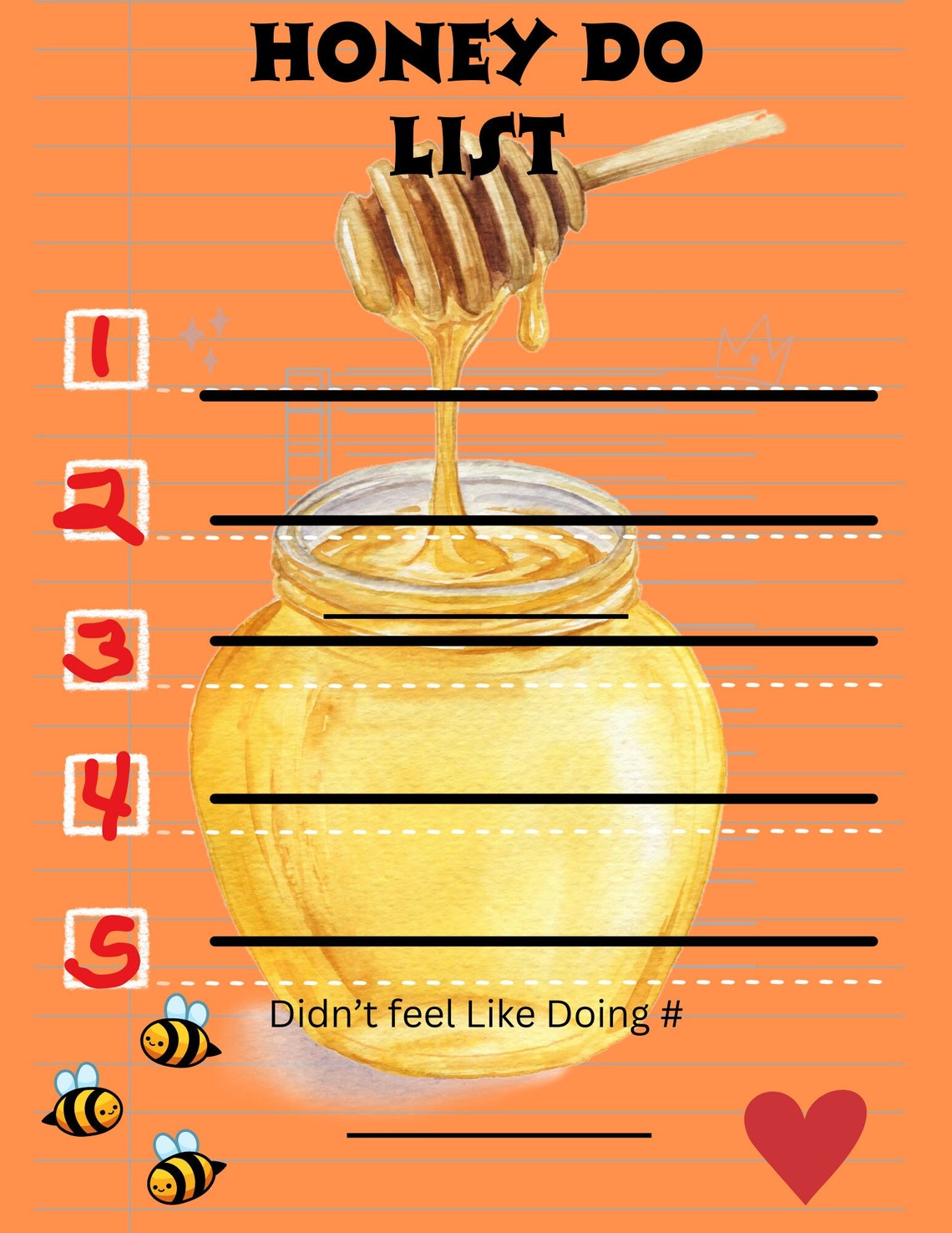 Honey Do Checklist to Organize Household Chores - Etsy