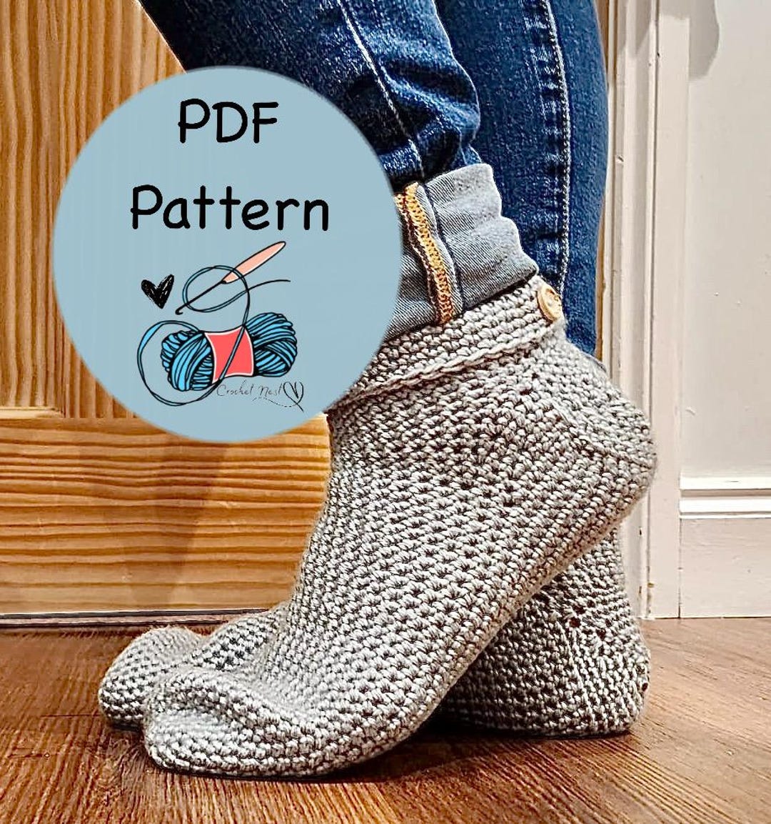 Super Simple Crochet Socks PDF Pattern - Etsy