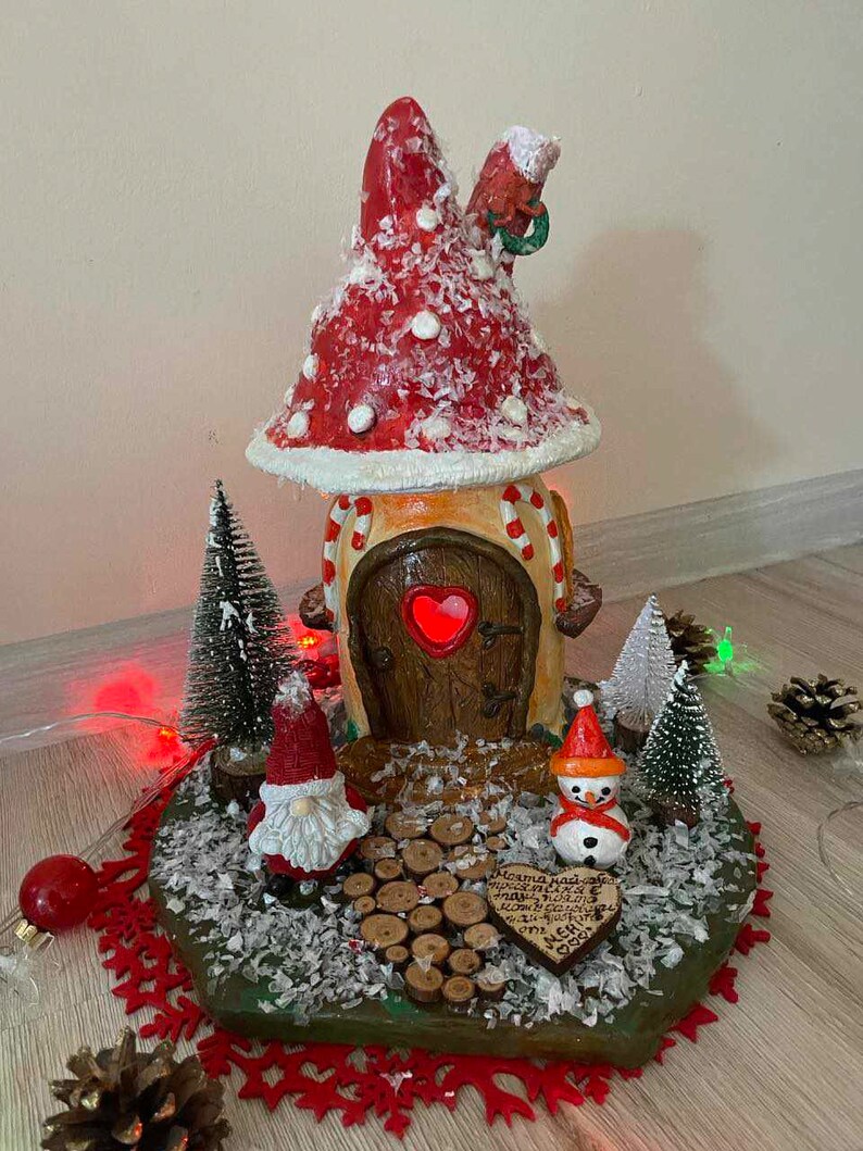 Holiday Joy Clay Christmas House, Jar Foundation, Festive Details ...