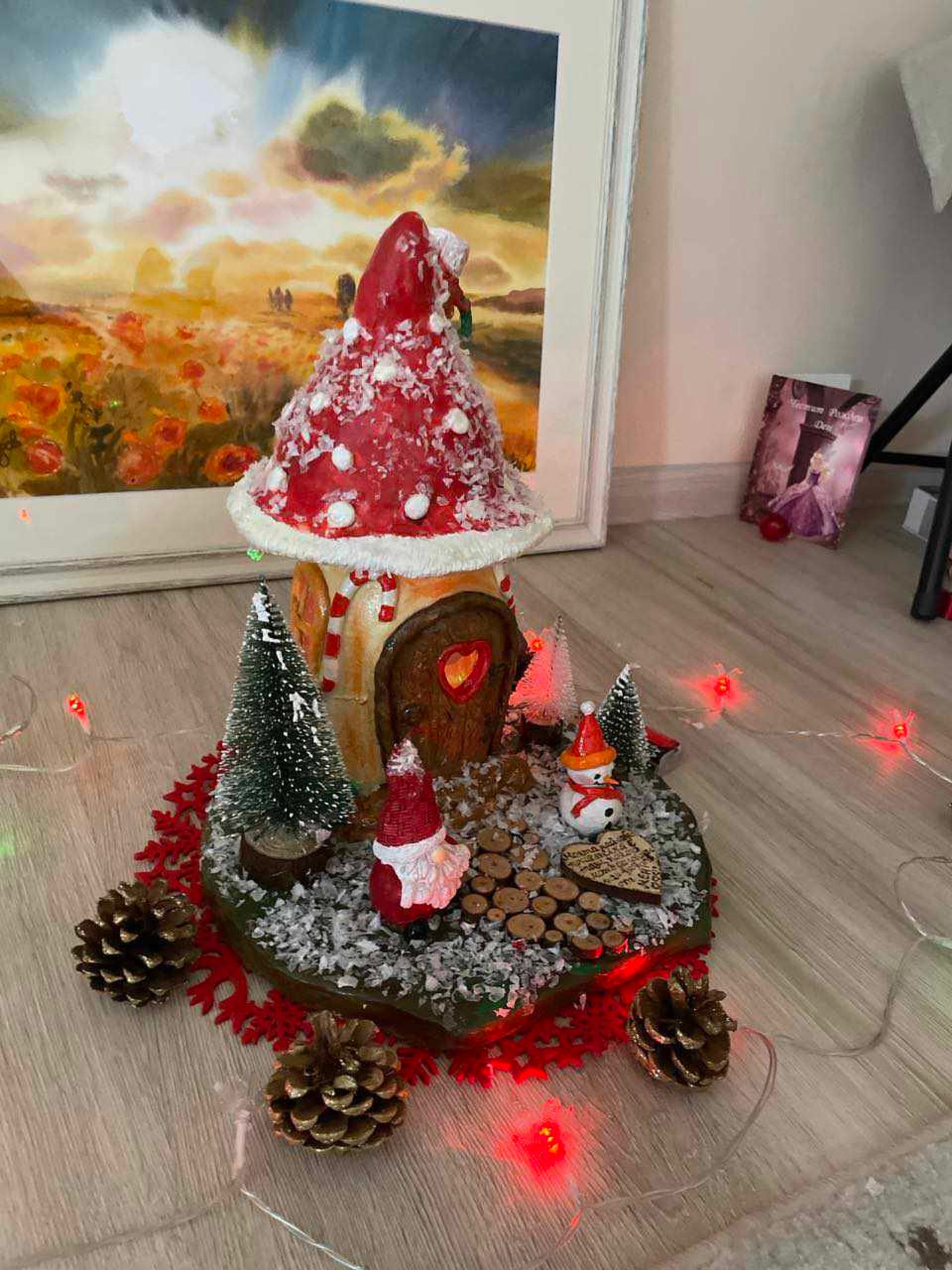 Holiday Joy Clay Christmas House, Jar Foundation, Festive Details ...