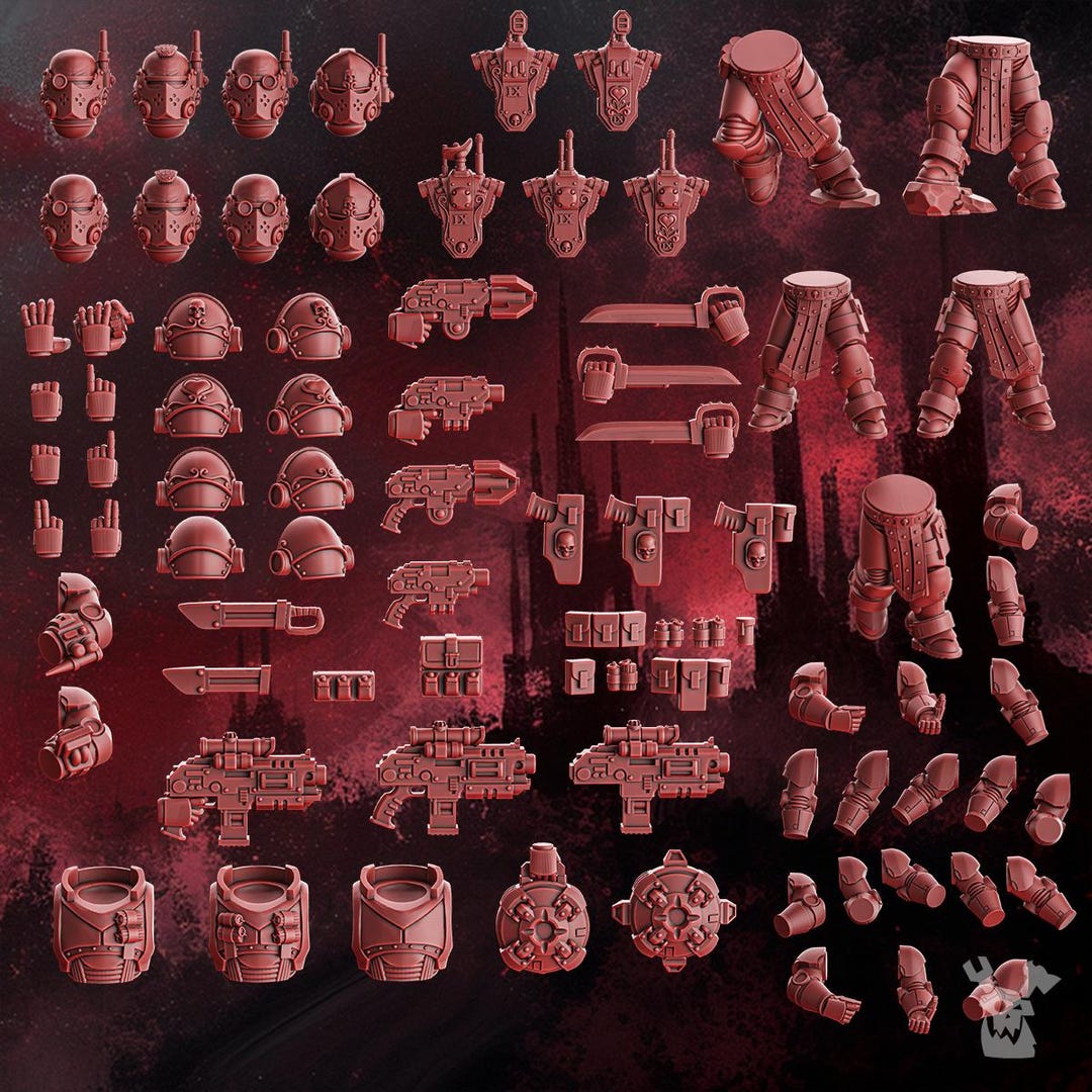 Crimson Wings Recon Squad Dakkadakkastore Resin Wargaming Resin ...